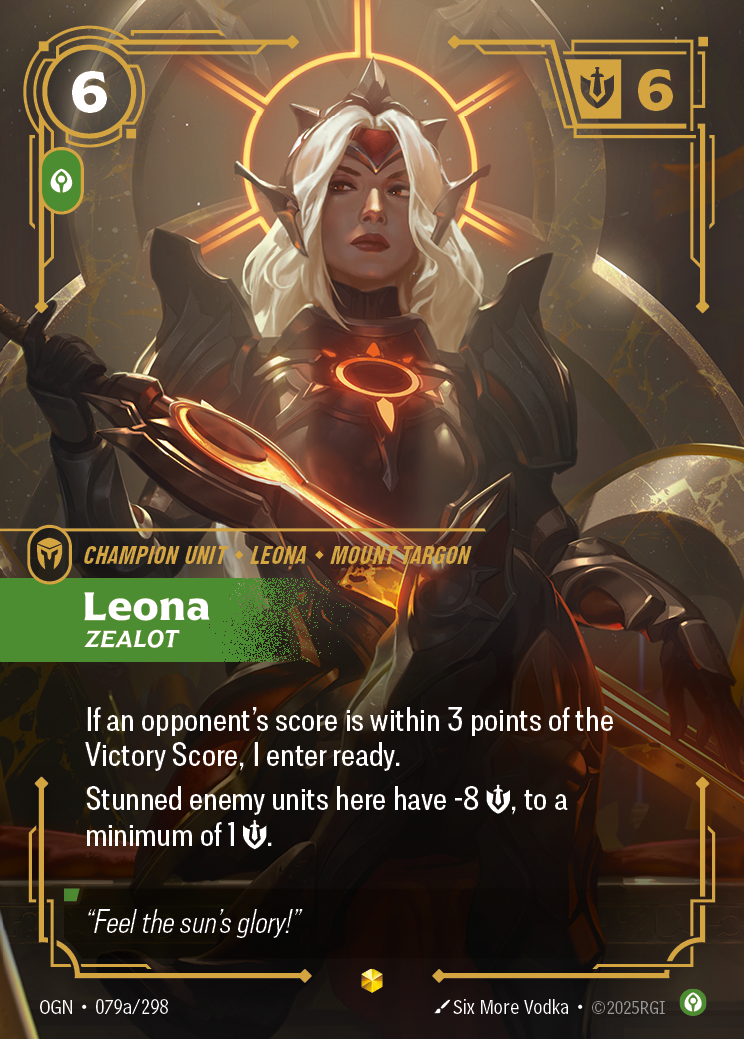 Riftbound Leona, Zealot decks and prices June 2026 | riftDecks.com